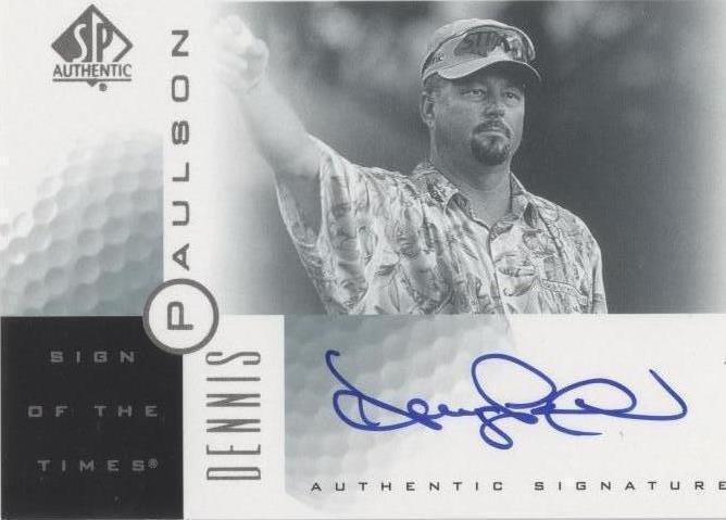 2001 SP Authentic - Sign of the Times Dennis Paulson #DP (AU, RC) for ...