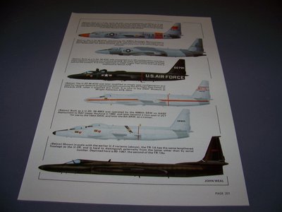 VINTAGE..LOCKHEED U-2 VARIANTS..COLOR PROFILES/HISTORY...(671G) | eBay