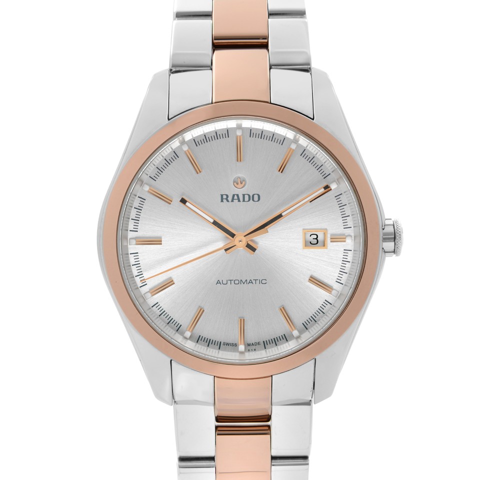 Rado Hyperchrome 40mm Steel Ceramic Silver Dial Automatic Mens Watch ...