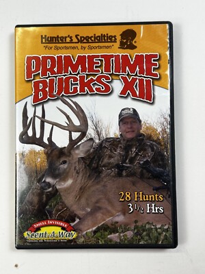 HUNTERS SPECIALTIES PRIMETIME BUCKS 12 DVD 3.5 HRS 28 HUNTS | eBay