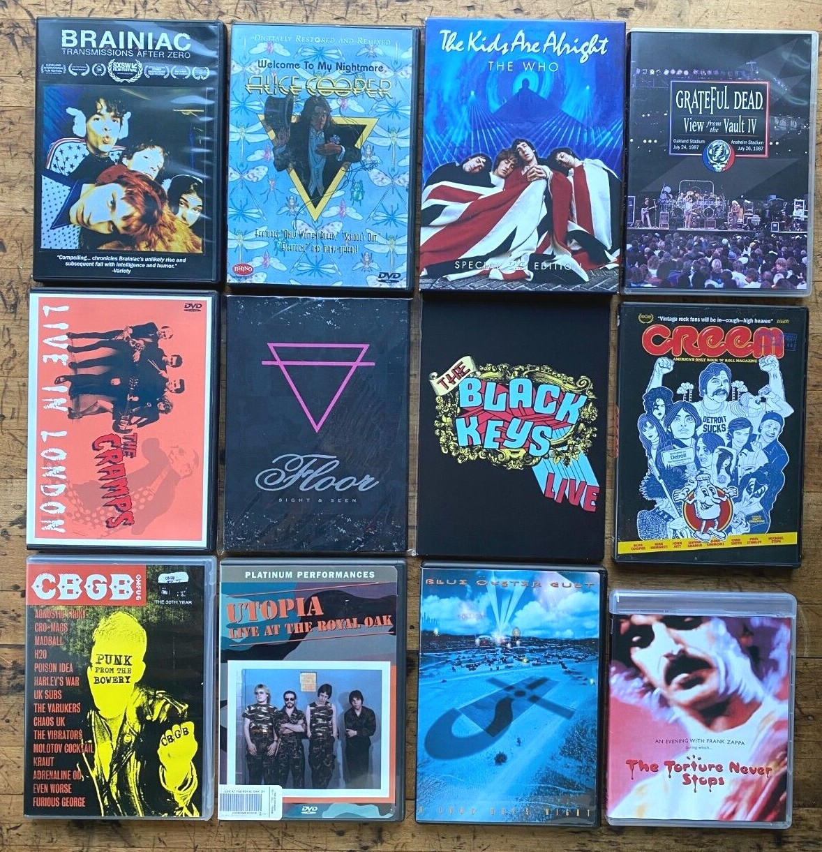 200+ Punk & Metal DVDs: The Damned, KMFDM, Pixies, The Cramps, Melvins ...