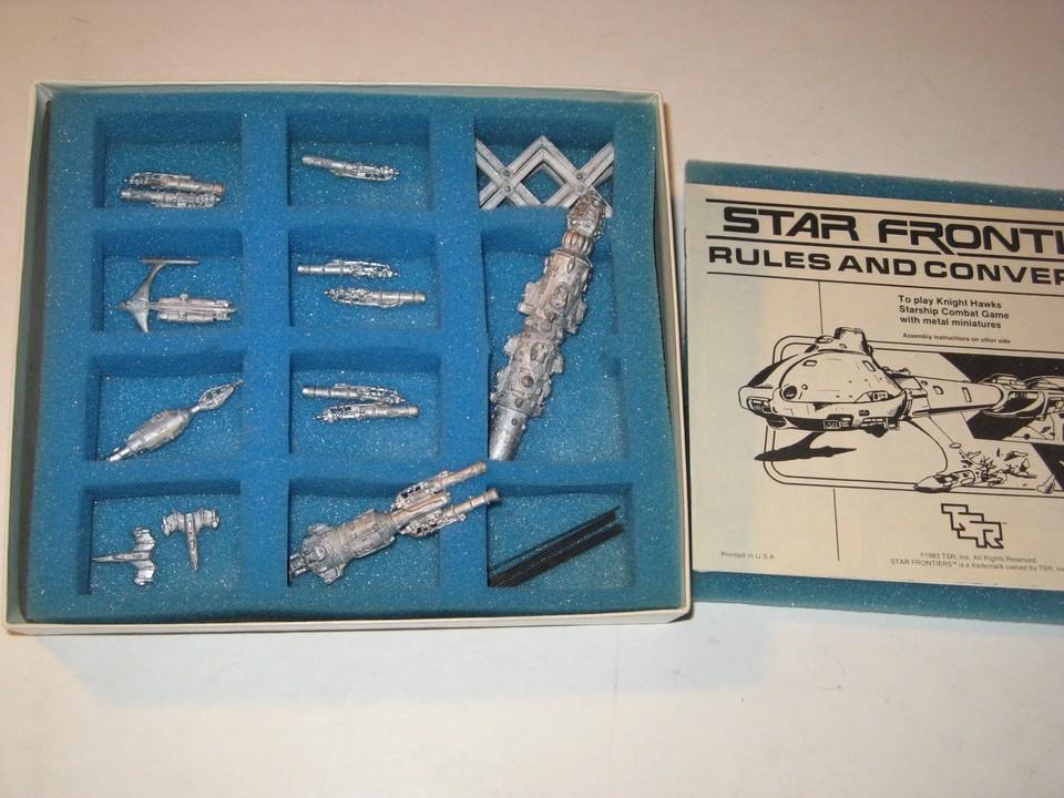 Star Frontiers Federation Ships TSR box set *complete*6 metal ...