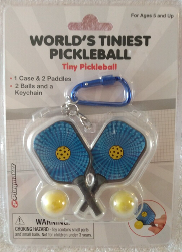 World’s Tiniest Pickleball Paddles And Balls Keychain Playmaker New ...