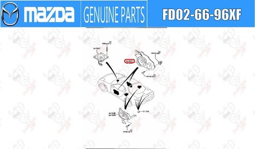 MAZDA GENUINE RX-7 FD3S RIGHT ROUND DOOR SPEAKER FD02-66-96XF OEM | eBay