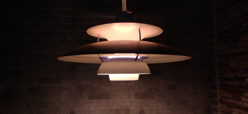 ORIGNAL PH5 PENDANT LOUIS POULSEN HENNINGSEN LOUIS POULSEN WHITE/BLUE ...