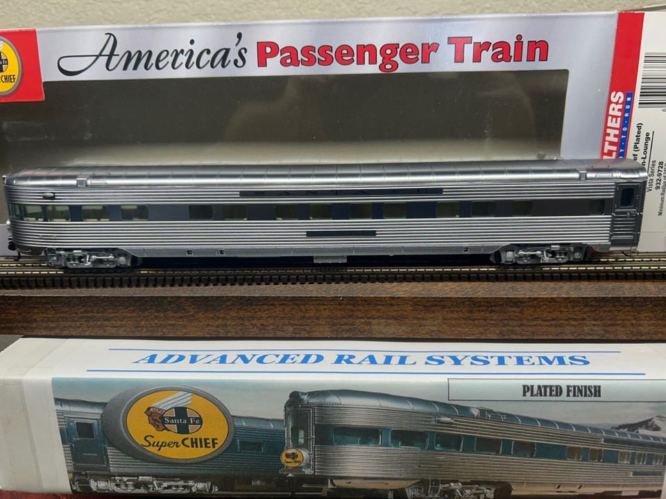 SANTA FE "SUPER CHIEF" FULL PLATED 8 CAR SET -STREAMLINE HO Scale NEW ...