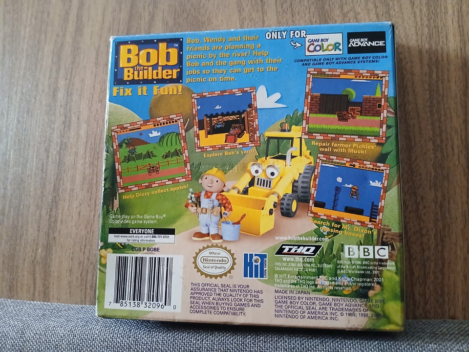 Bob the Builder: Fix It Fun! (Nintendo Game Boy Color, 2001) – Complete ...