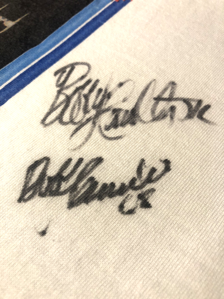 Vintage NASCAR Bobby Hamilton Jr Dr Pepper T-shirt w/ Jr & Sr Autograph ...