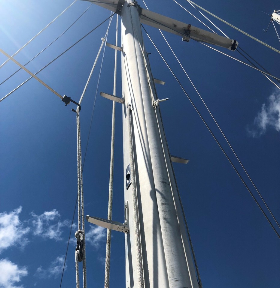 Aluminum Folding Mast Step Black Anodized Titanium Pin Sailboat Lunar ...