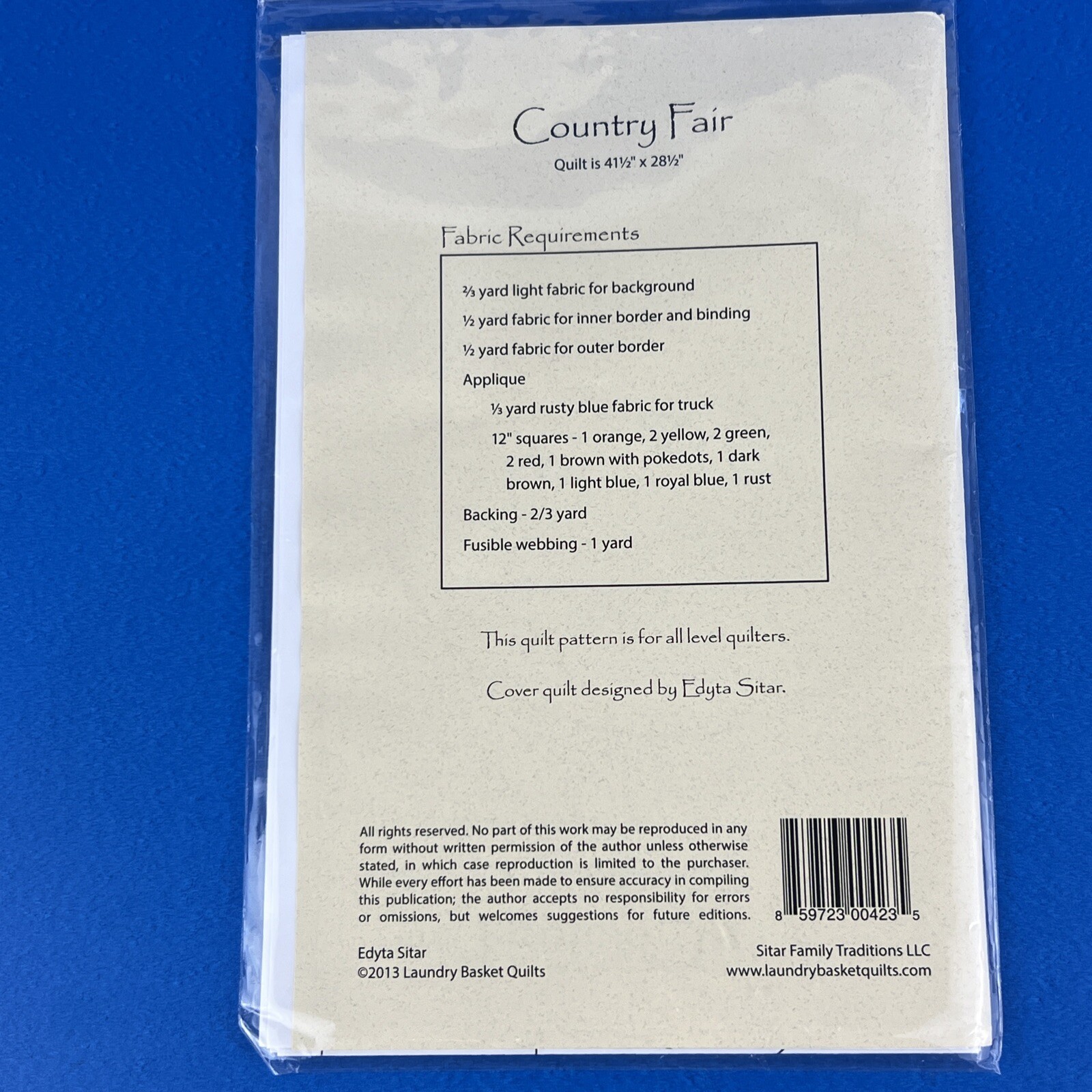 Country Fair Applique Quilt Pattern Laundry Basket Quilts Truck Pumpkin ...