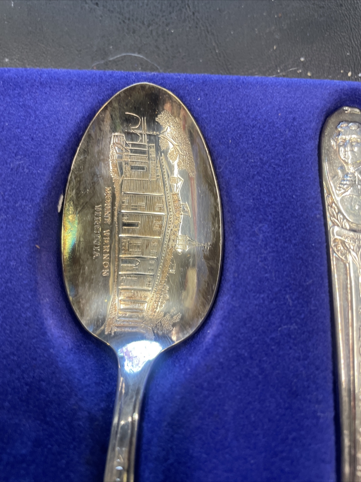 WM Rogers President George Washington Silverplated Spoon Set Jefferson ...