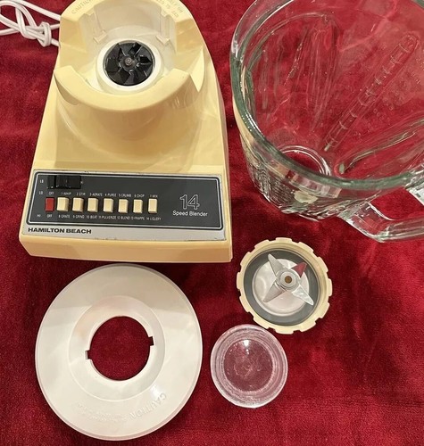 VTG Hamilton Beach 14-Speed Blender W/40 oz. Glass Pitcher #632-1 RETRO ...