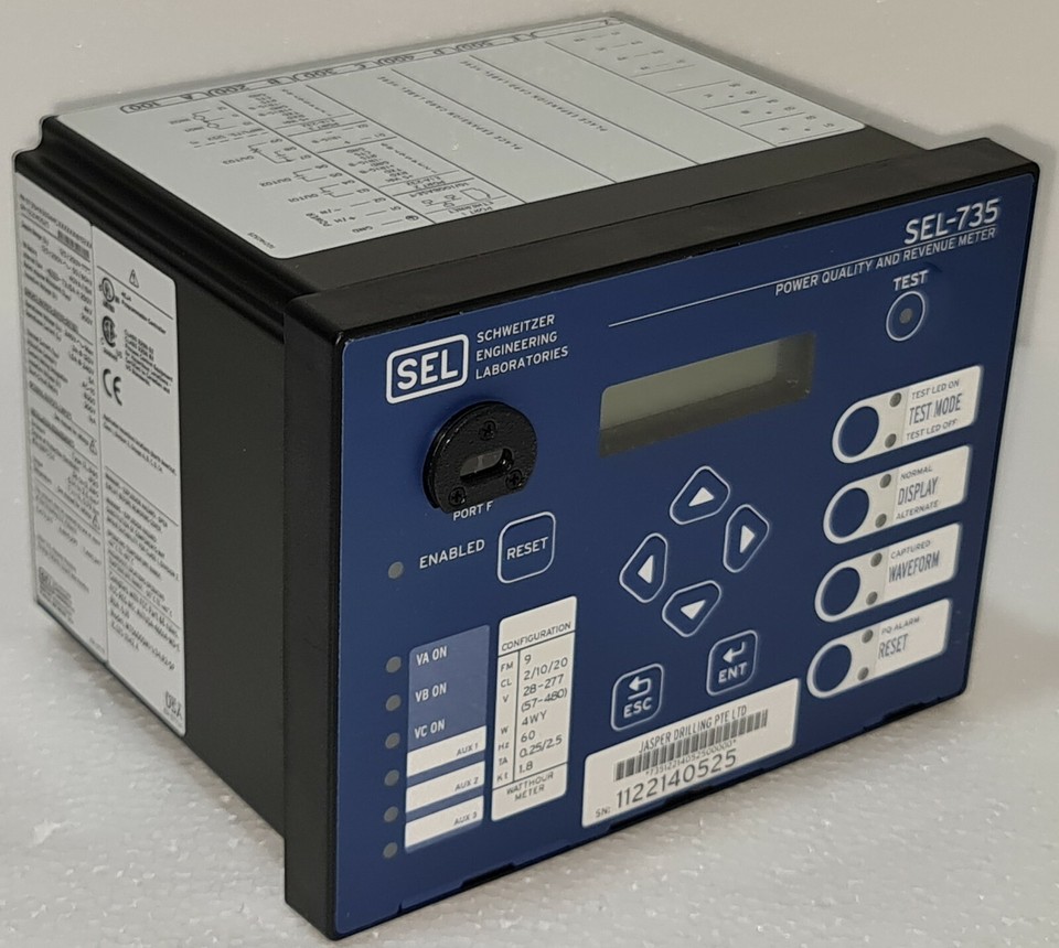 SEL-735 POWER QUALITY AND REVENUE METER0735 P/N : HX00944CXXXXXX16102XX ...