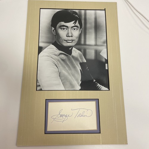 George Takei Star Trek: The Original Series Signed Signature Cut W ...