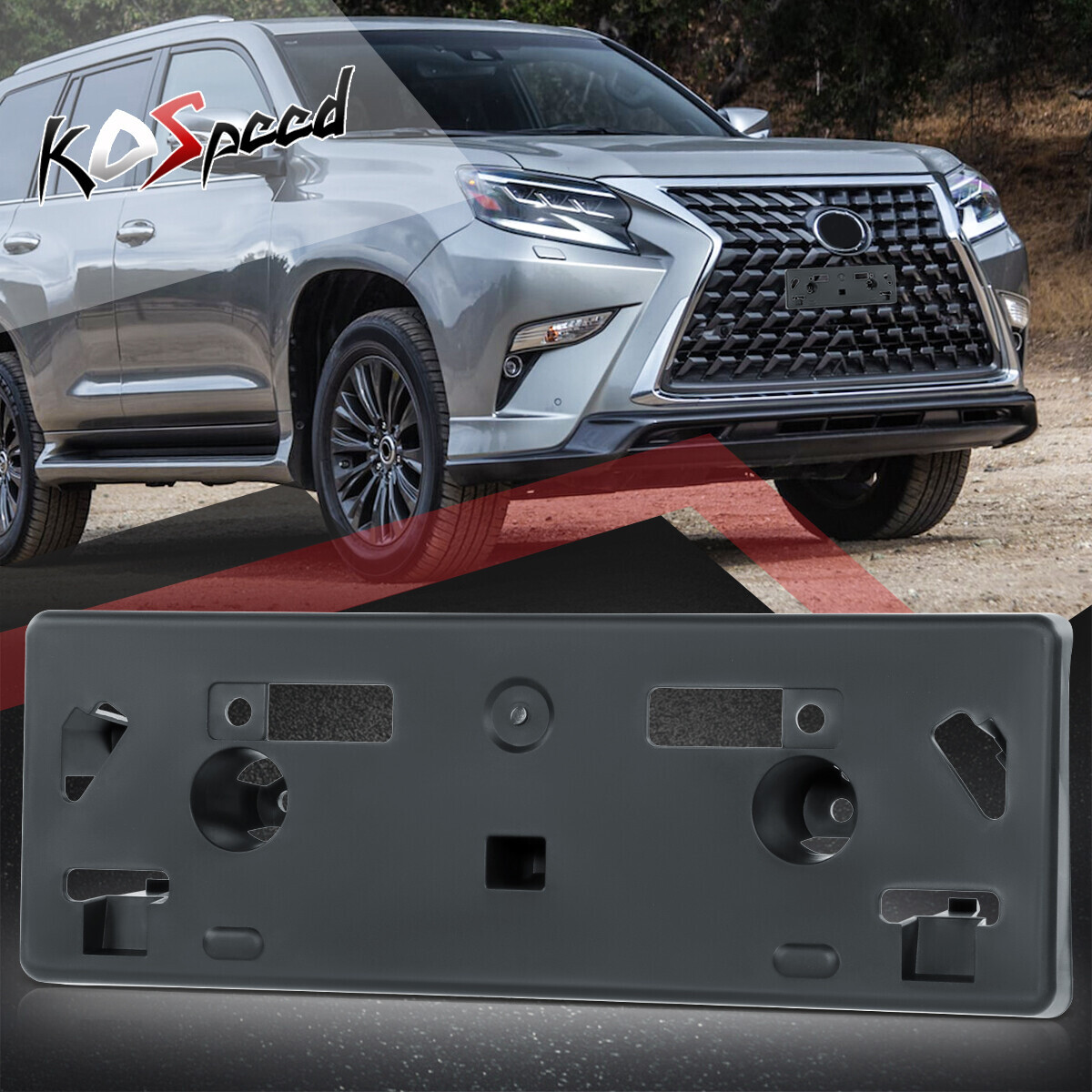 Front Bumper License Plate Mounting Bracket Holder Cover for 20-22 ...