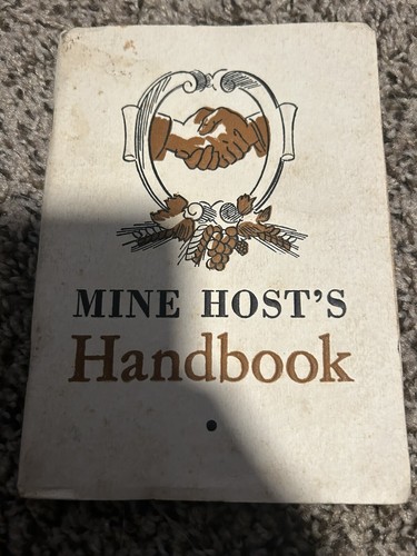 Mine Host's Handbook National Distillers 1936 Advertising Recipes Vin ...