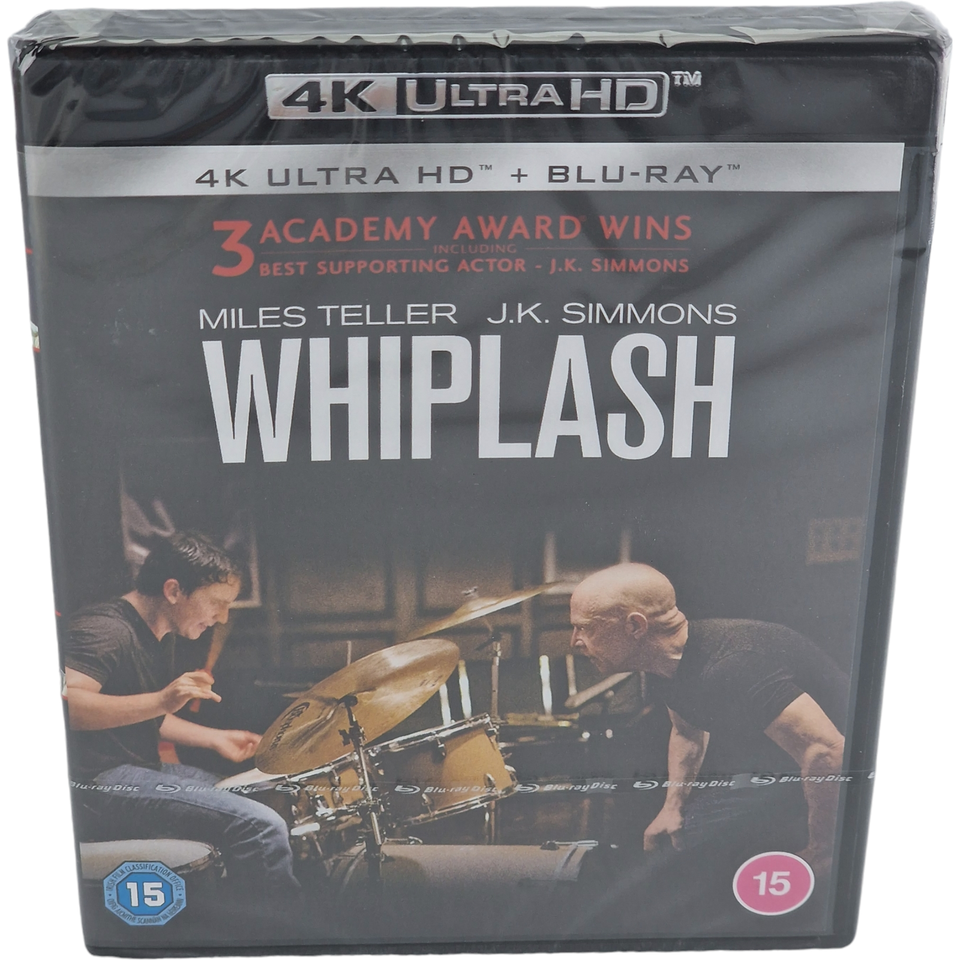 Whiplash 4K Ultra HD + Blu-ray 2014 Miles Teller, J.K. Simmons Zone ...