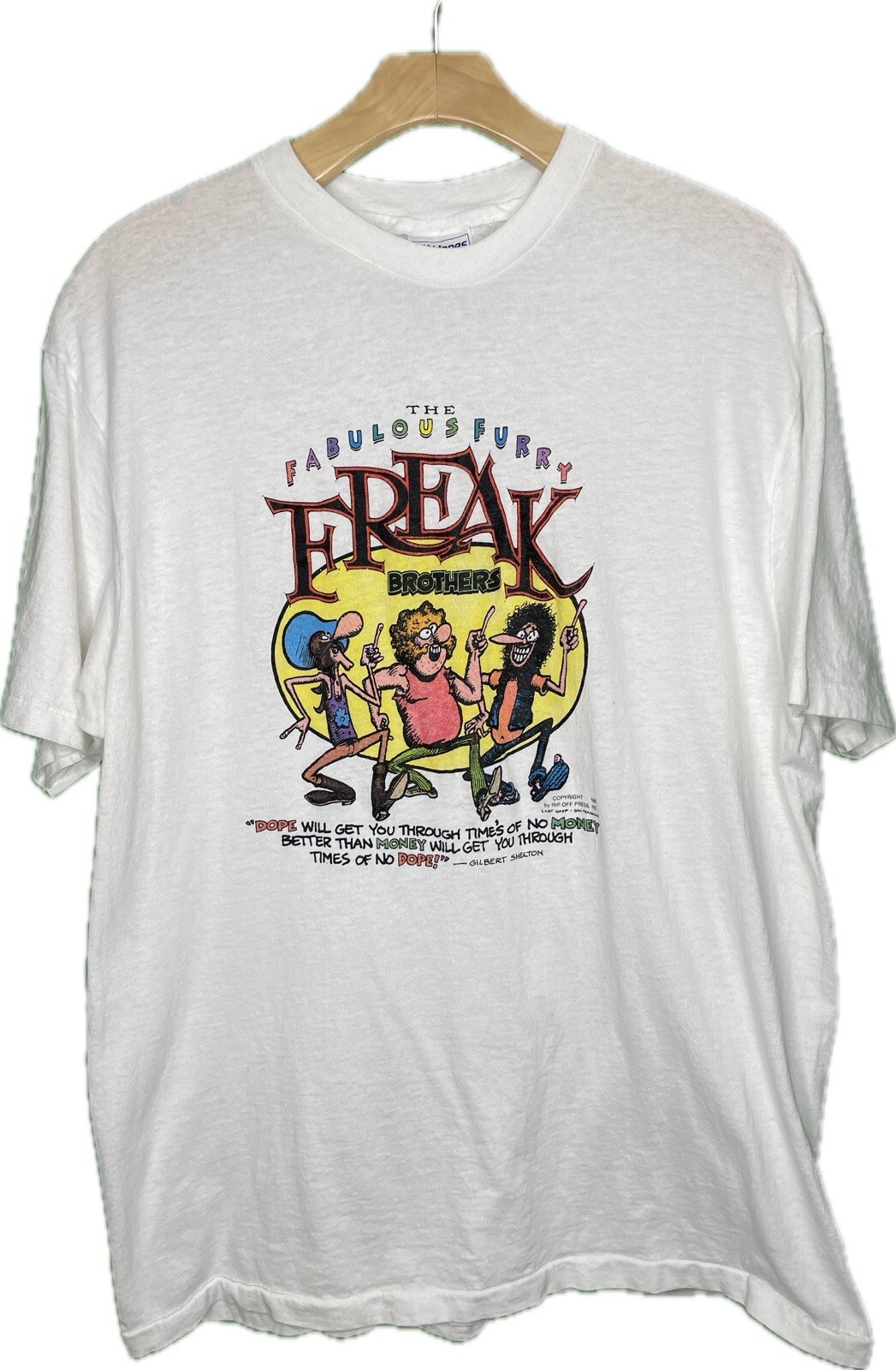 1985 80s The Fabulous Furry Freak Brothers Vintage T-… - Gem