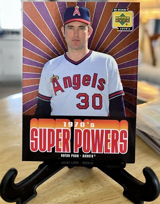 2001 Nolan Ryan UD Decade 1970’s Baseball Super Powers California ...