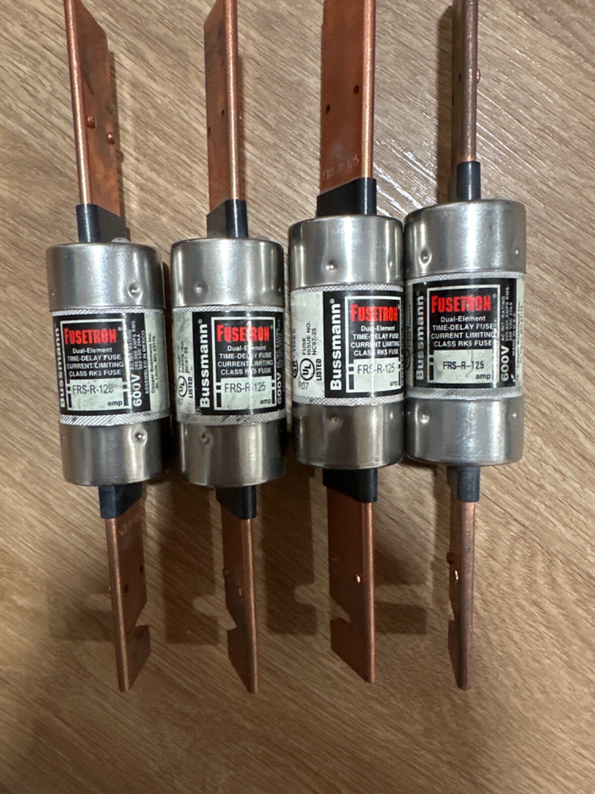 Bussmann FRS-R-125 125A 600V Dual Element Time-Delay Current Limiting ...