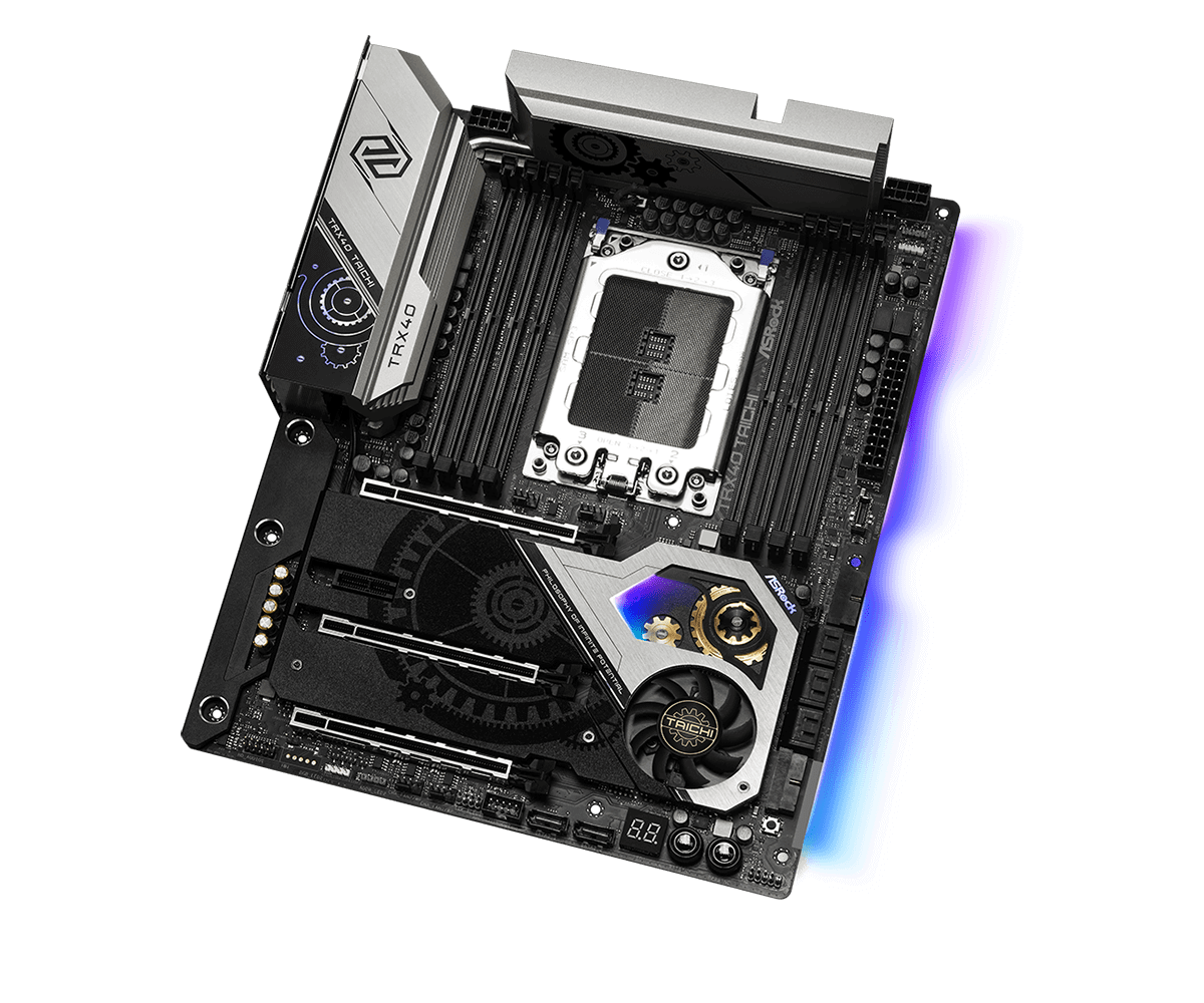 ASRock TRX40 Taichi Motherboard + AMD Ryzen Threadripper 3970X 32c/64t ...