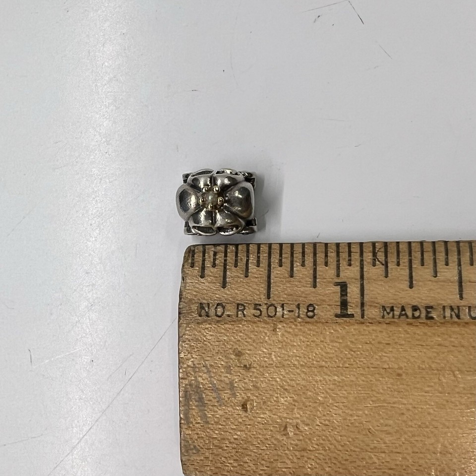 Pandora Sterling Silver & 14k Gold Royal Carriage Pearl Charm 790598p ...