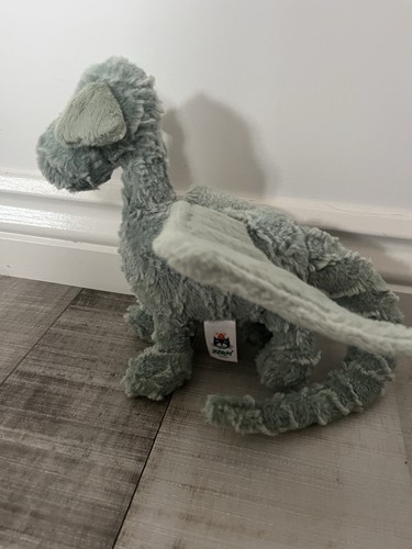 Jellycat Drake Small Green Dragon Plush Soft Toy Retired Rare Jelly ...