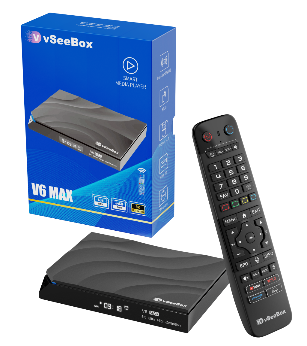 Vseebox Vsee V6 Max Android TV Box - Authorized Distributor, 1 Year Warranty | eBay