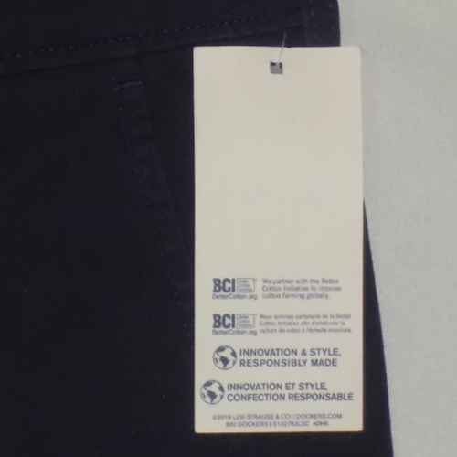 DOCKERS Men's 4-Way Stretch Ultimate Chino Slim Fit Pants Navy 42X30 ...