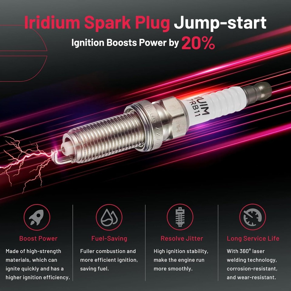 6X OEM Ignition Coil & 6X Iridium Spark Plug for Ford Lincoln 3.5L 3.7L ...