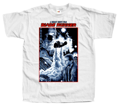 BLADE RUNNER T-shirt Tee V6 Movie Poster WHITE Shirt all sizes S to 5XL ...