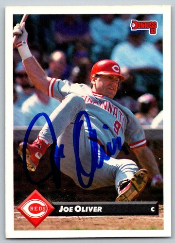 1993 Donruss #586 Joe Oliver SIGNED Cincinnati Reds | eBay