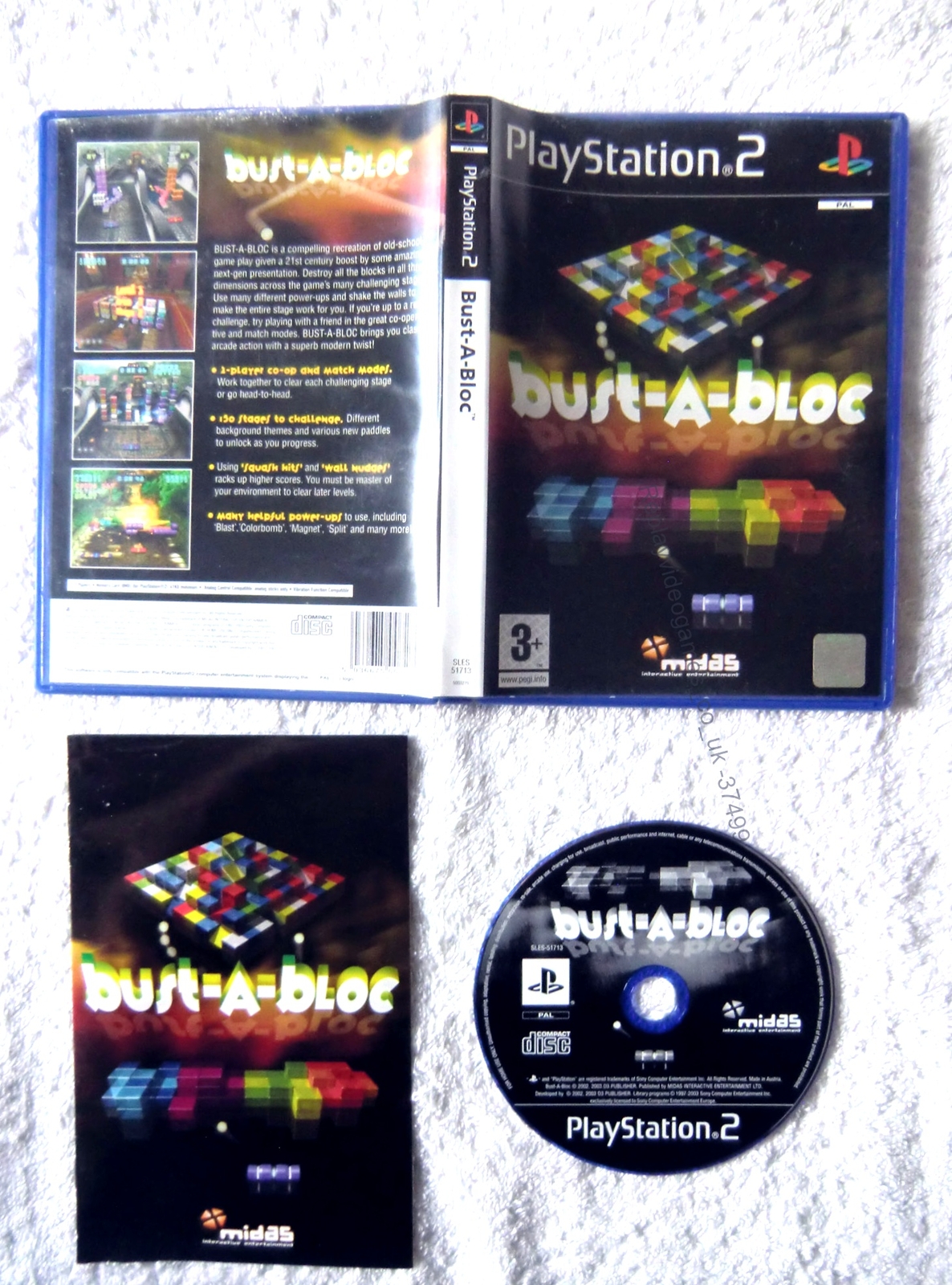 37499 Bust-A-Bloc - Sony PS2 Playstation 2 (2003) SLES 51713 ...