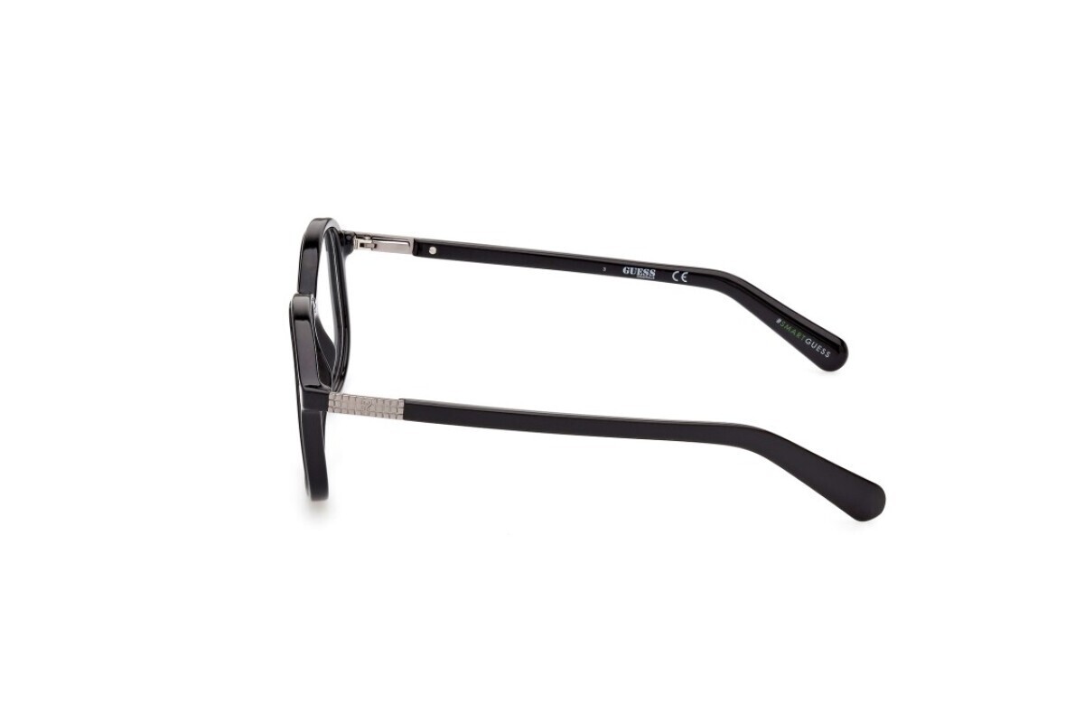 GUESS Originals GU8255 001 Black Round Plastic Eyeglasses Frame 53-15 ...