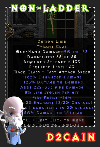 Diablo 2 SC⭐️Non-Ladder⭐️Demon Limb⭐️PC/SWITCH/PS | eBay Australia