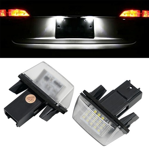 2x LED License Plate Light Lamp Fit Citroen C3 C4 C5 Berlingo SAXO ...