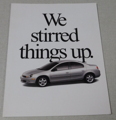 Dodge Neon advertising brochure | eBay