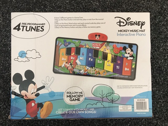 Disney Minnie Mouse Interactive Electronic Floor Piano Music Mat Kids 3 ...