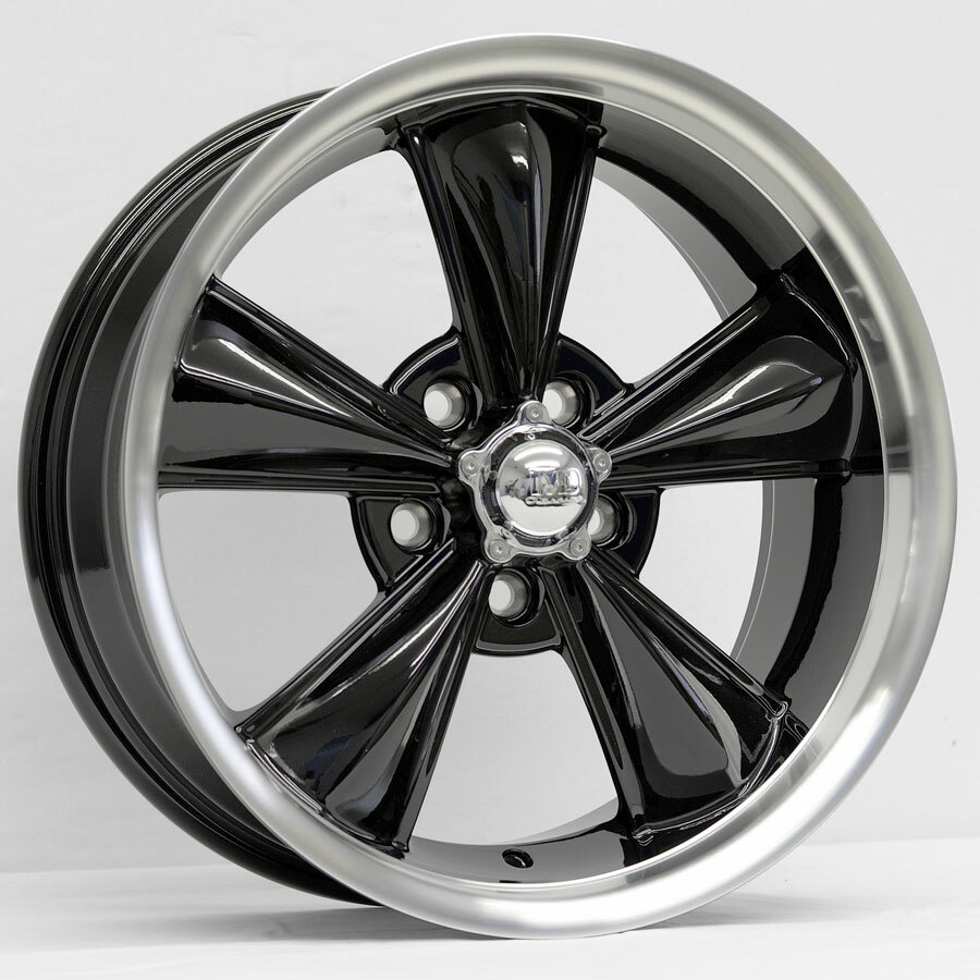 17" Gloss Black MD Classic Wheels 17x7 17x8 5x114.3 Torque Style ...
