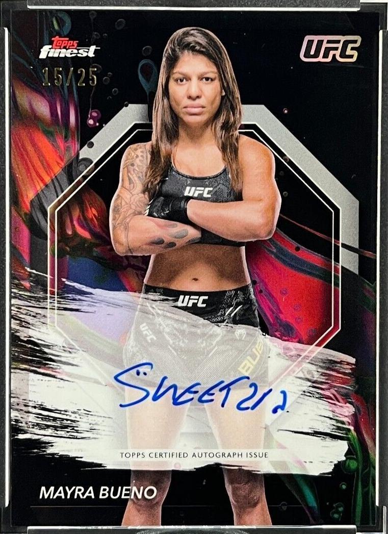 2024 Topps Finest UFC - Autographs Mayra Bueno #FA-MBS Black Refractor ...