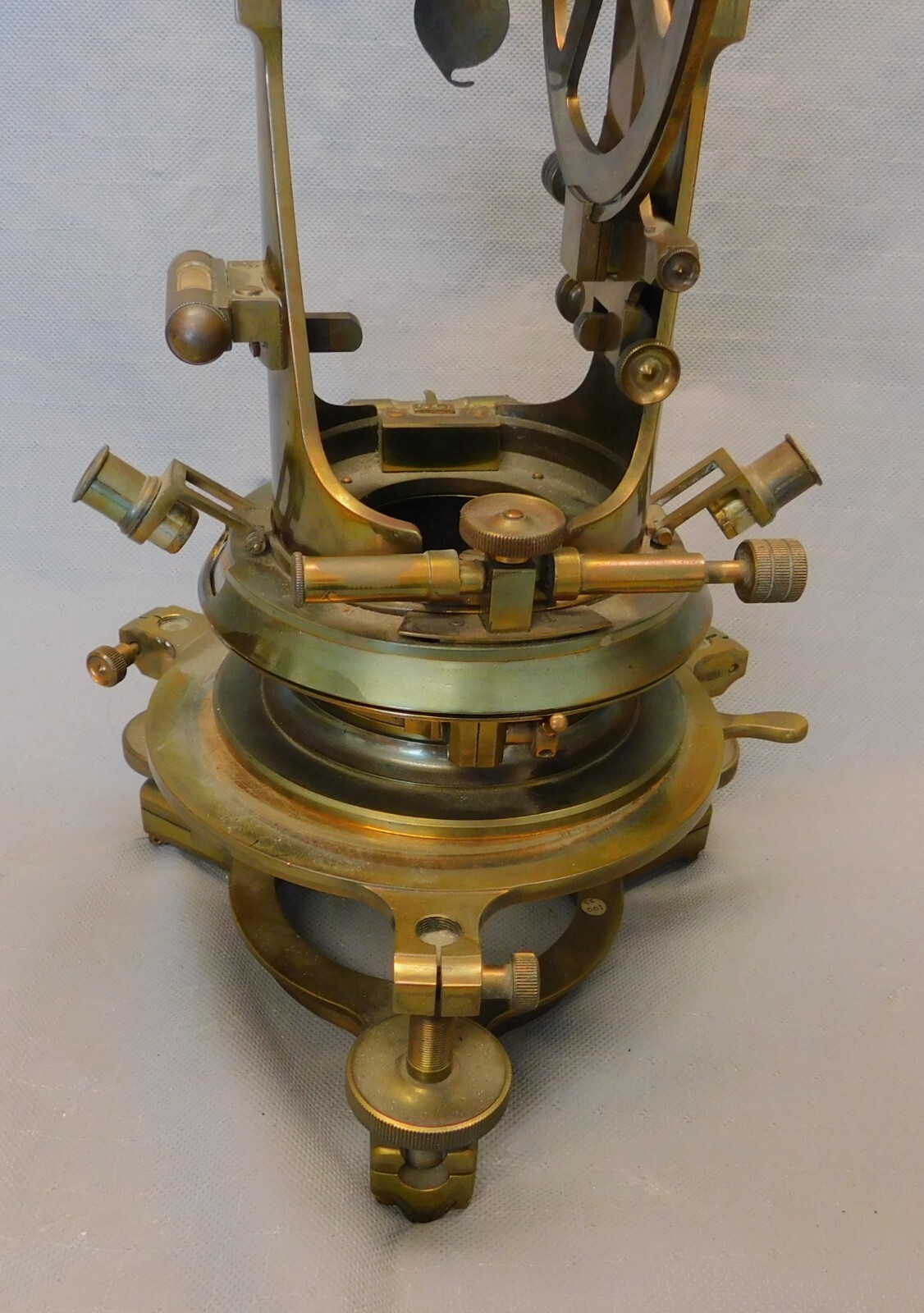 Antique Theodolite - Transit Surveying Instrument w/ Beveled Limb ...