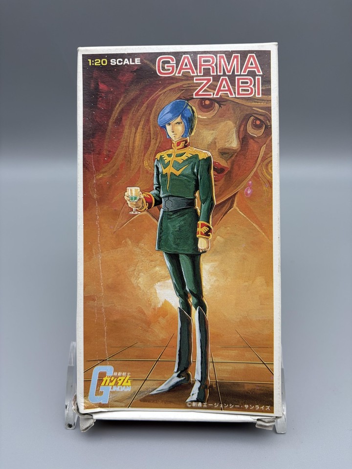 Vintage 1981 Bandai Garma Zabi 1:20 Scale Figure Clear Model Kit Gundam ...