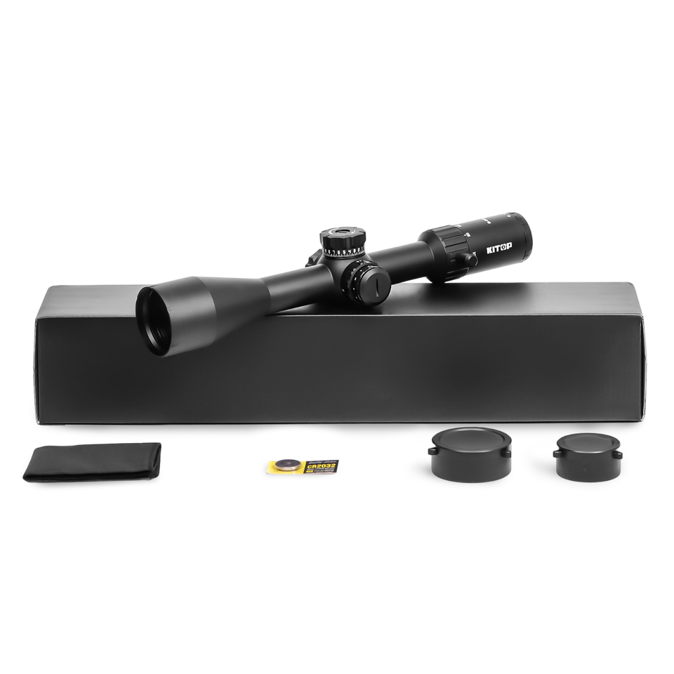 KiTOP Optics 5-20x50mm Rifle Scope FFP Illuminated MOA Milling Hunter 2 ...