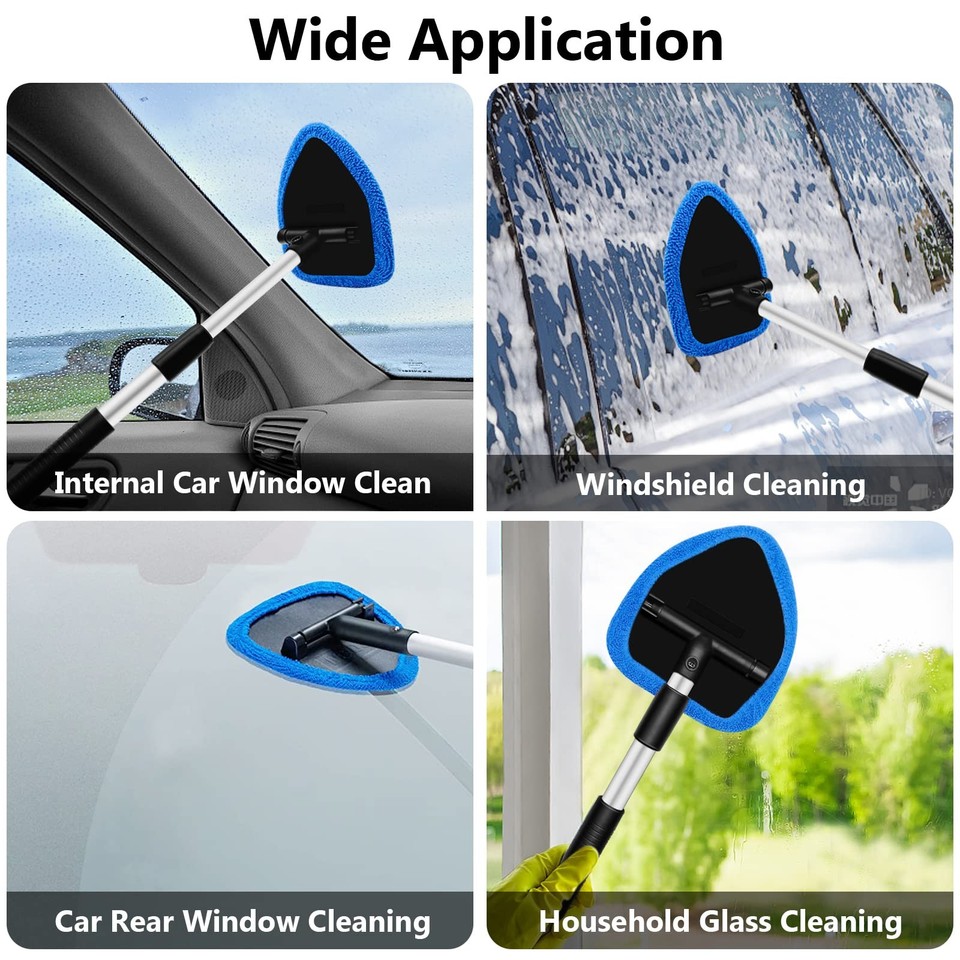 JNBGTU Car Window Cleaner Kit Multifunctional Expandable Windscreen ...
