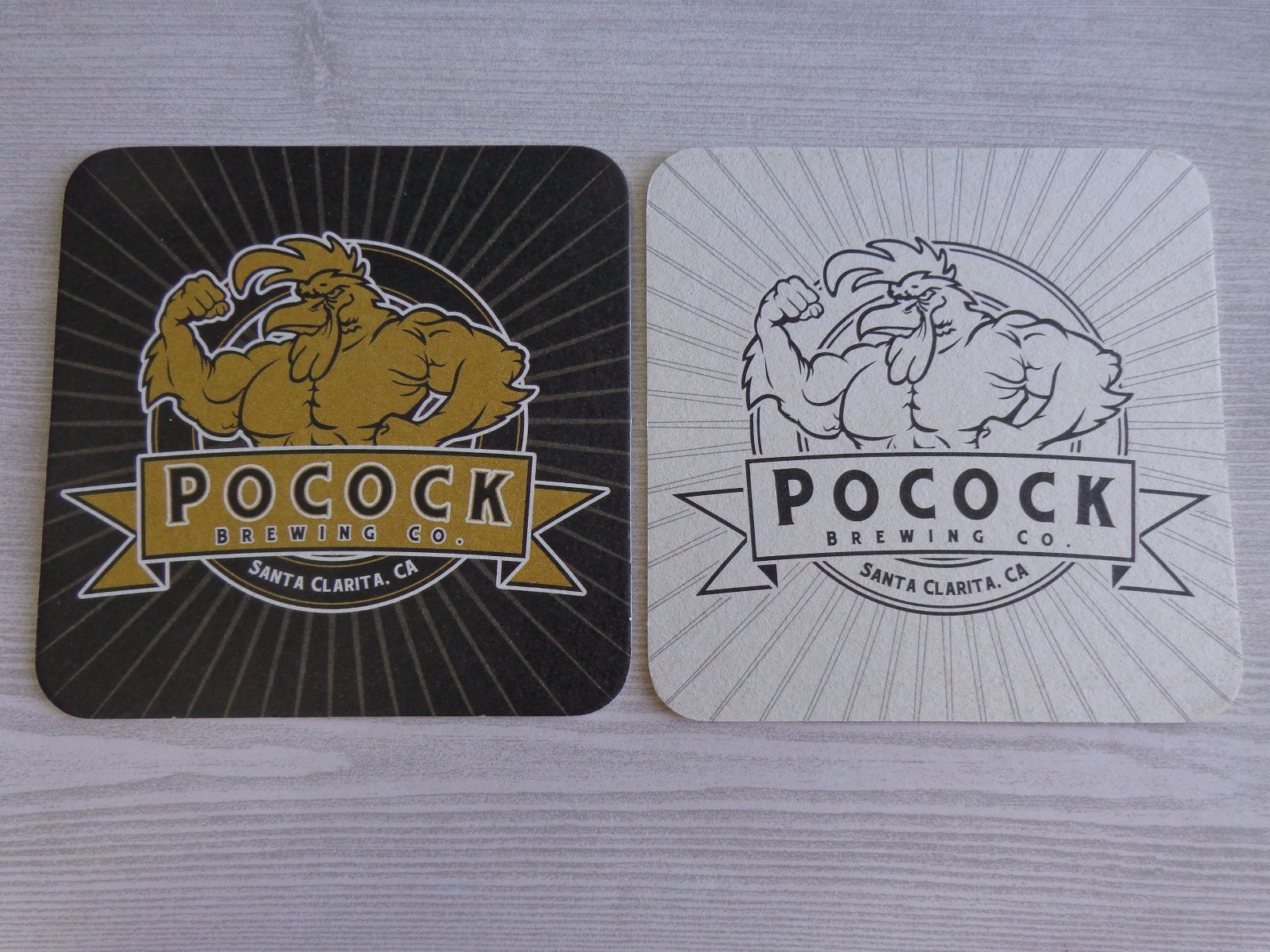 Beer Coaster ~ POCOCK Brewing Co ~ Santa Clarita, CALIFORNIA ~ Mighty ...