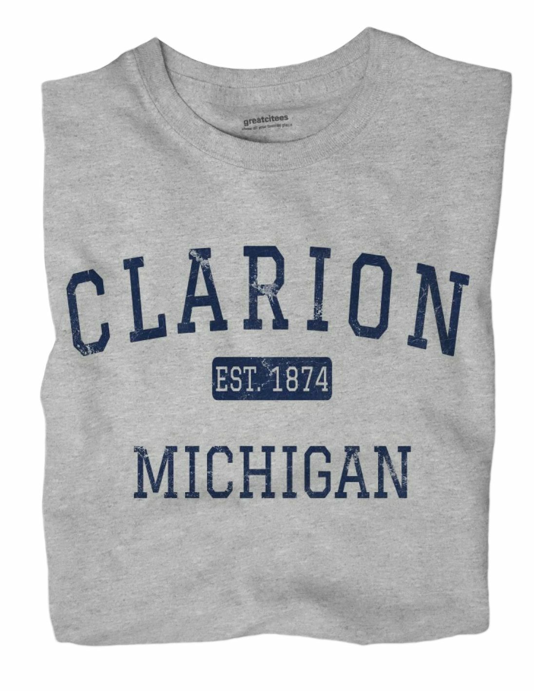 Clarion Michigan MI T-Shirt EST | eBay