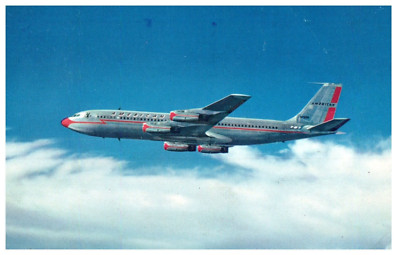 American Airlines 707 Jet Flagship Airline Issued Airplane Postcard ...