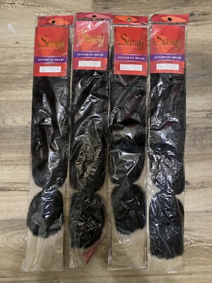 The Sassy Collection Synthetic Braid 24" Length Color #1B 122061 Lot Of ...