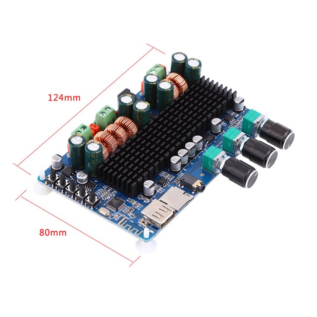 1pc Digital 2.1 Channel Amplifier Board USB Input 50w*2 100w Subwoofer ...