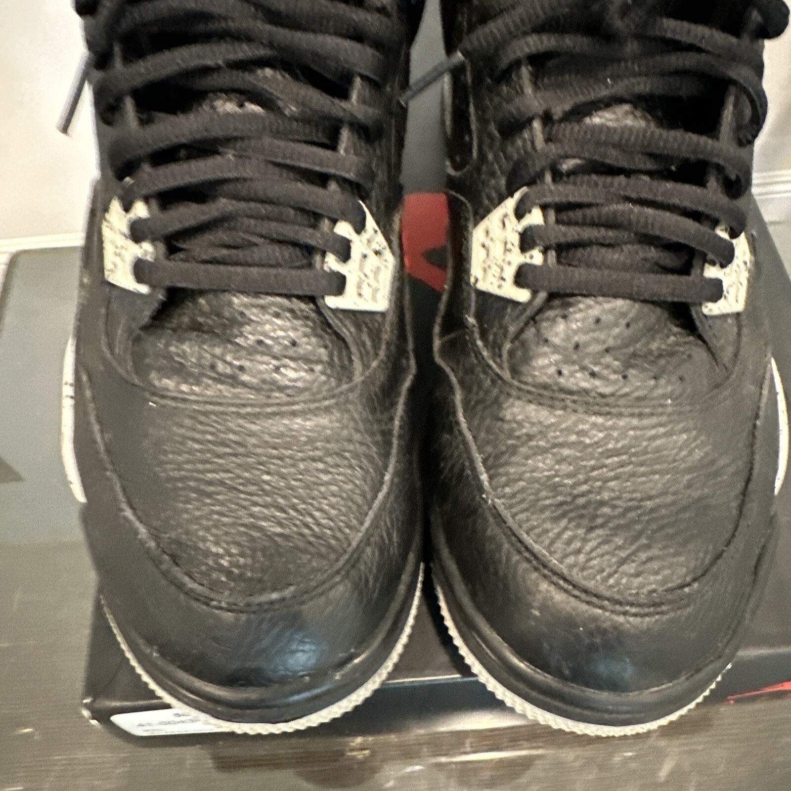 Nike Air Jordan 4 Retro LS Oreo Black Cement 2015 314… - Gem